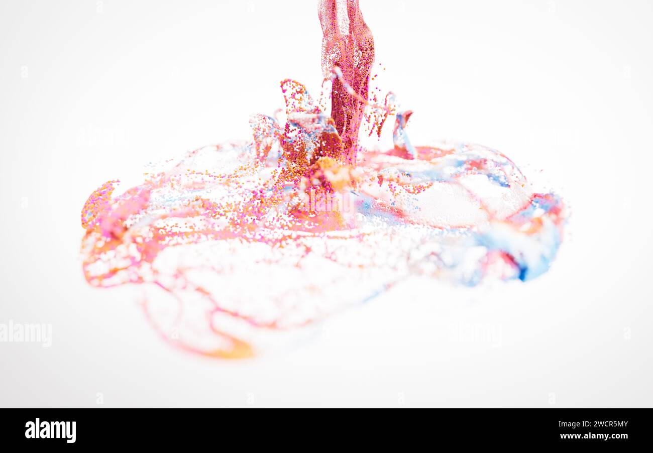 Colour dissolve color paint splatter hi-res stock photography and ...