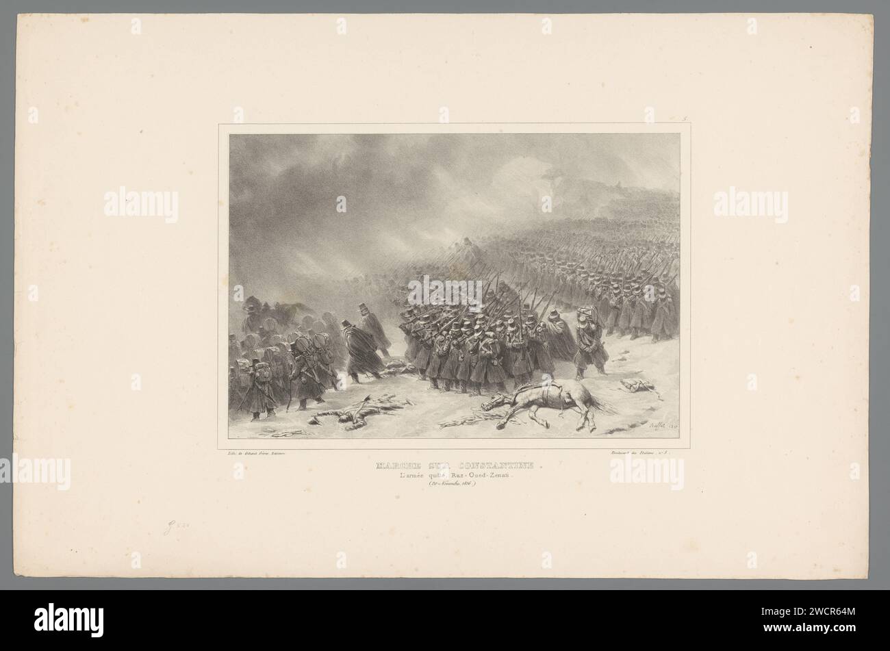 French army departs from Constantine, November 20, 1836, Denis Auguste ...