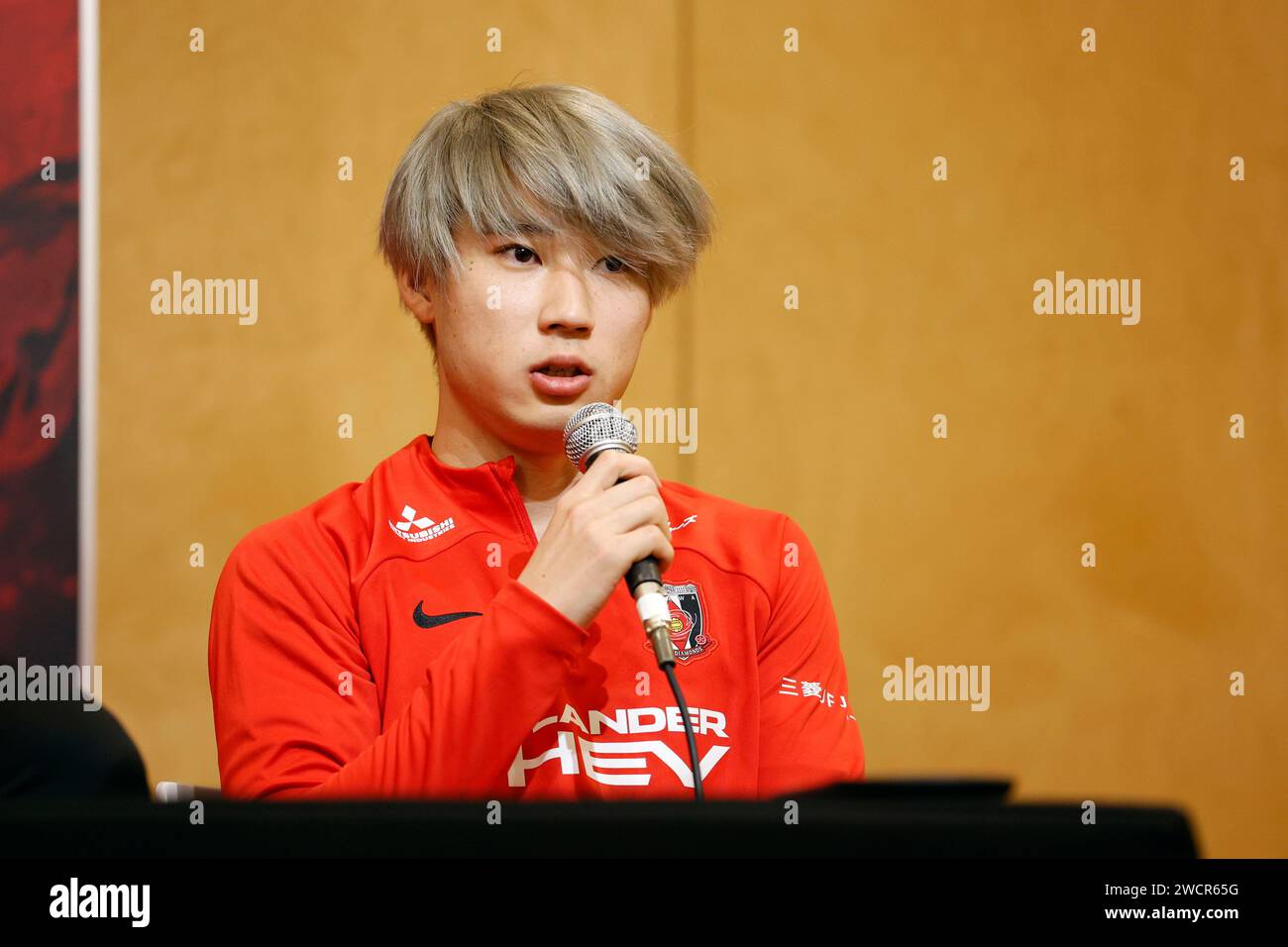 Saitama, Japan. 14th Jan, 2024. Yusuke Matsuo (Reds) Football/Soccer ...