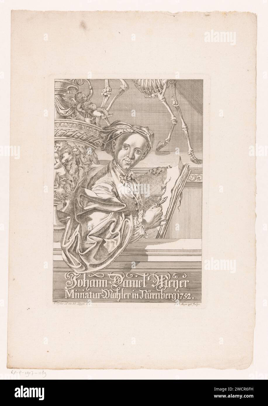 Portret van Johann Daniel Meyer, Johann Daniel Meyer, After Carl Marcus ...