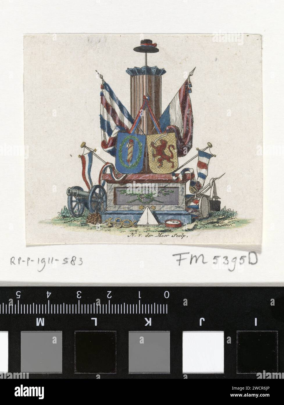 Vignette on the Alliance, 1795, Noah van der Meer (II), 1795 print ...