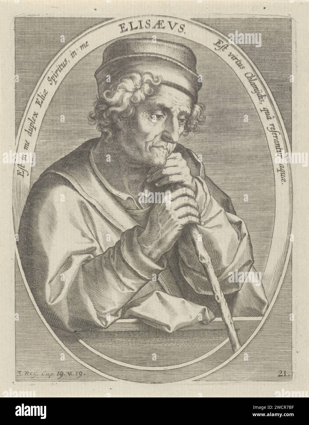 Elisa, Cornelis Galle (I), After Jan van der Straet, 1613 print The ...