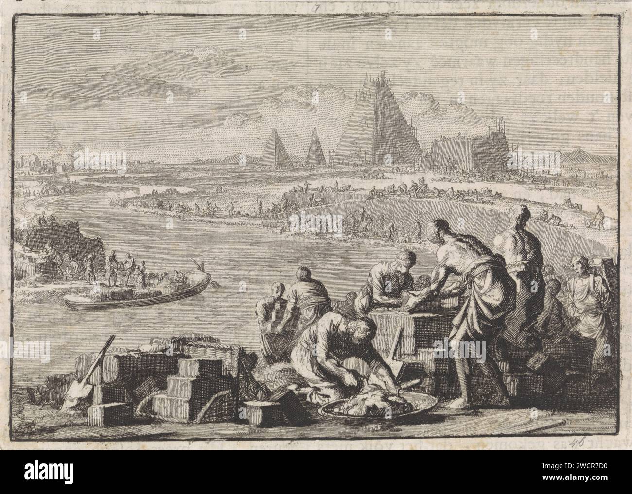 Oppression of the Israelites in Egypt, Jan Luyken, 1704 print Amsterdam ...