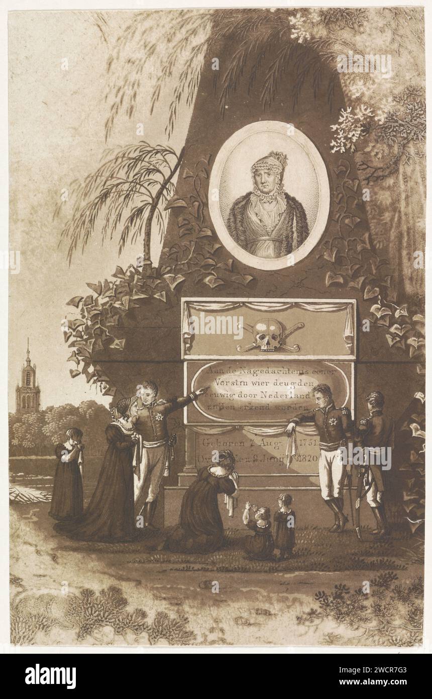 Allegory about the death of Princess Wilhelmina van Pruisen, 1820, A ...