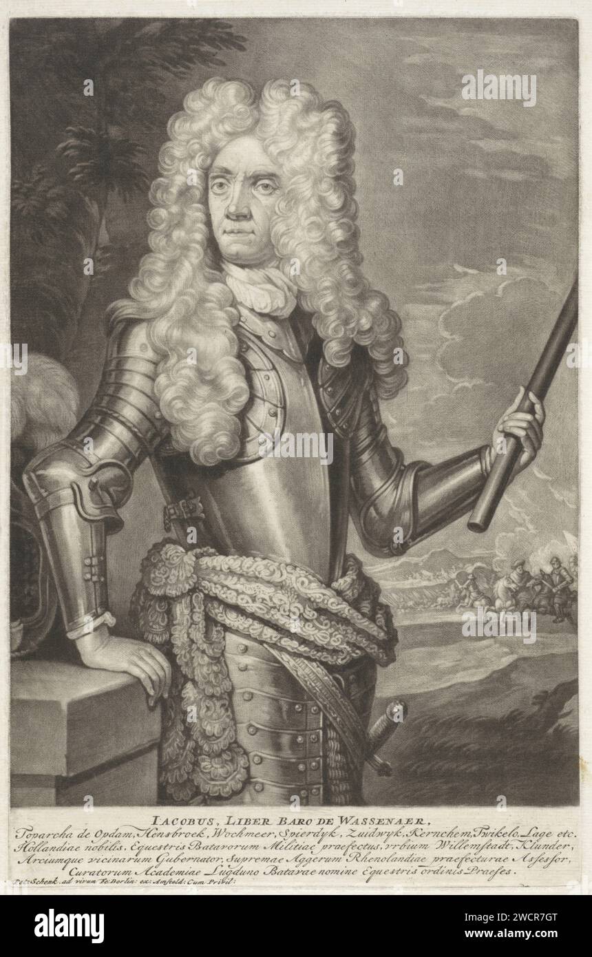 Portrait of Jacob Baron van Wassenaer Heer van Obdam, Pieter Schenk (I ...