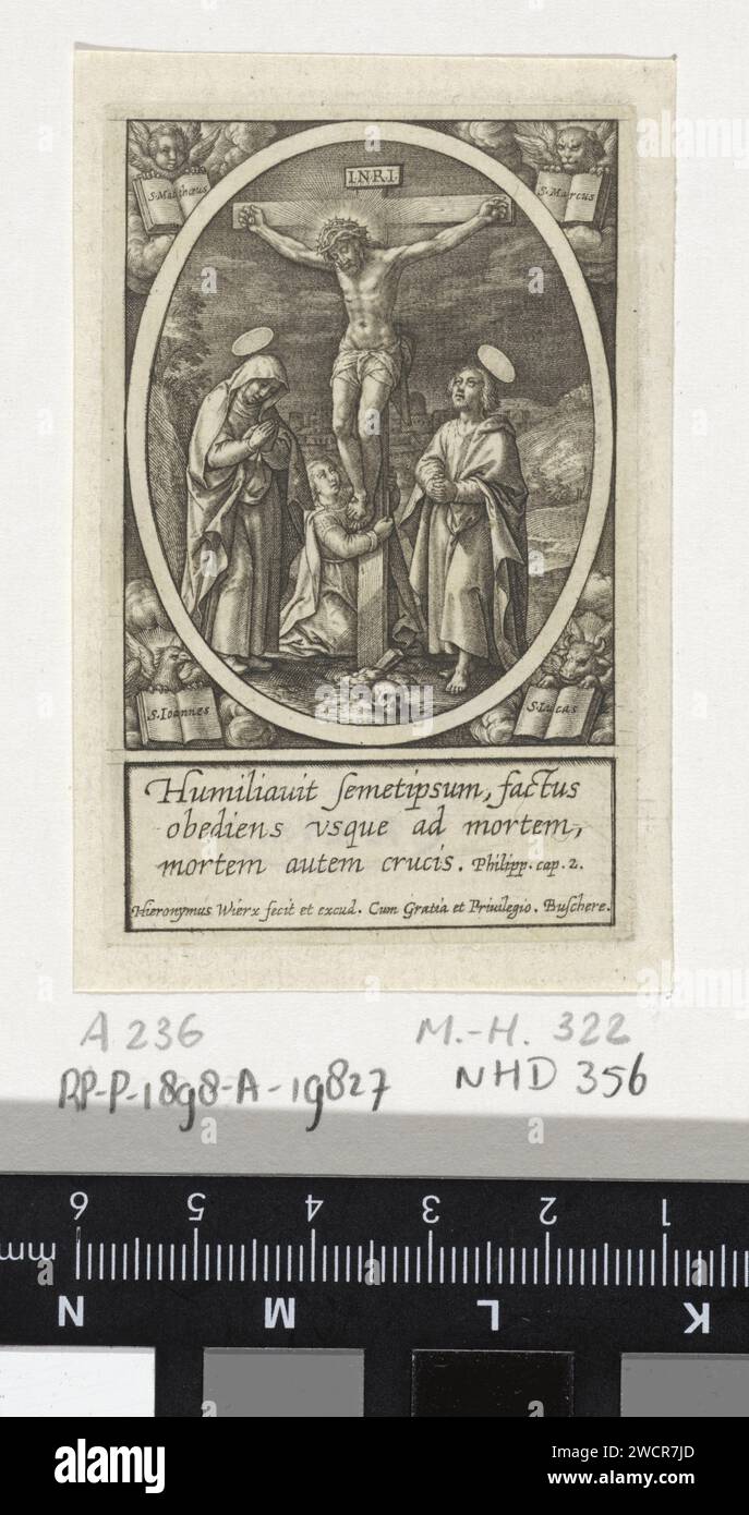 Crucifixion of Christ, Hieronymus Wierix, 1563 - Before 1619 print Cross -killing of Christ on ...