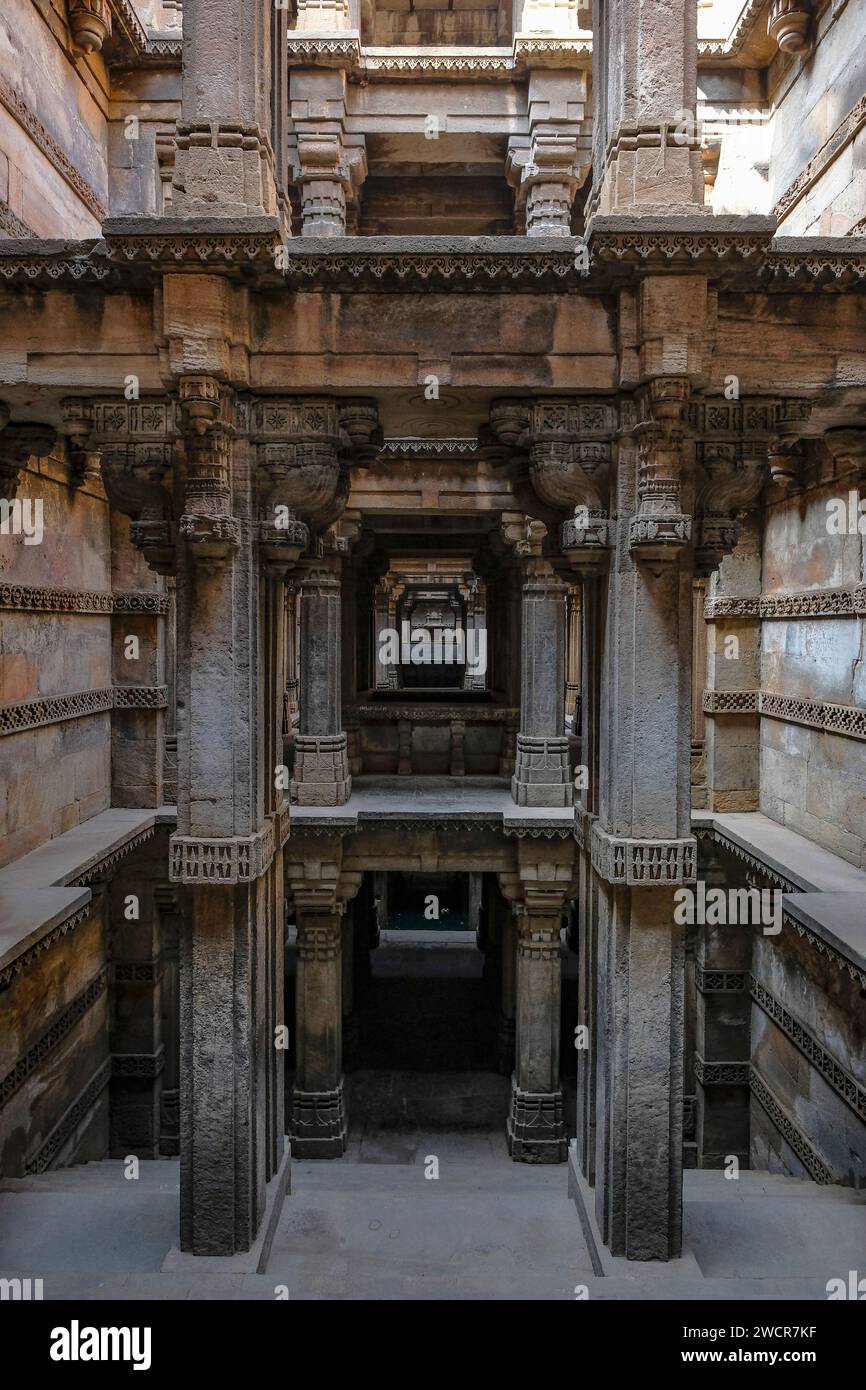 Ahmedabad, India - January 11, 2024: Dada Harir Stepwell is a former ...