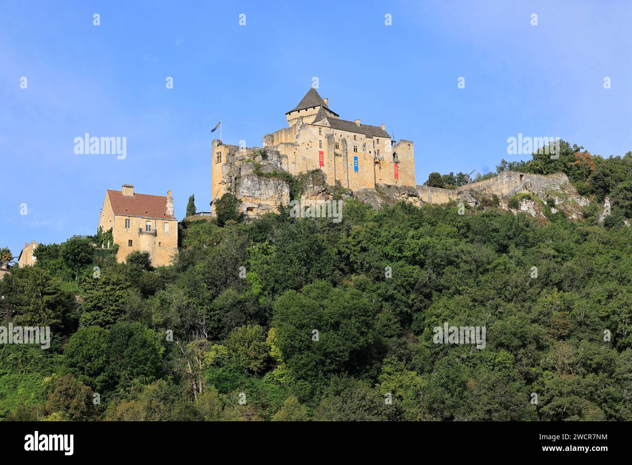 The Château de Castelnaud medieval fortress (13th-14th centuries) in ...