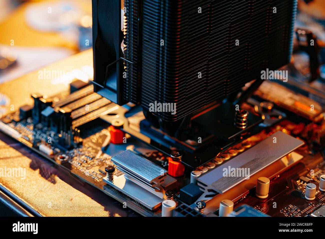 Computer part circuit board close up photo Stock Photo - Alamy