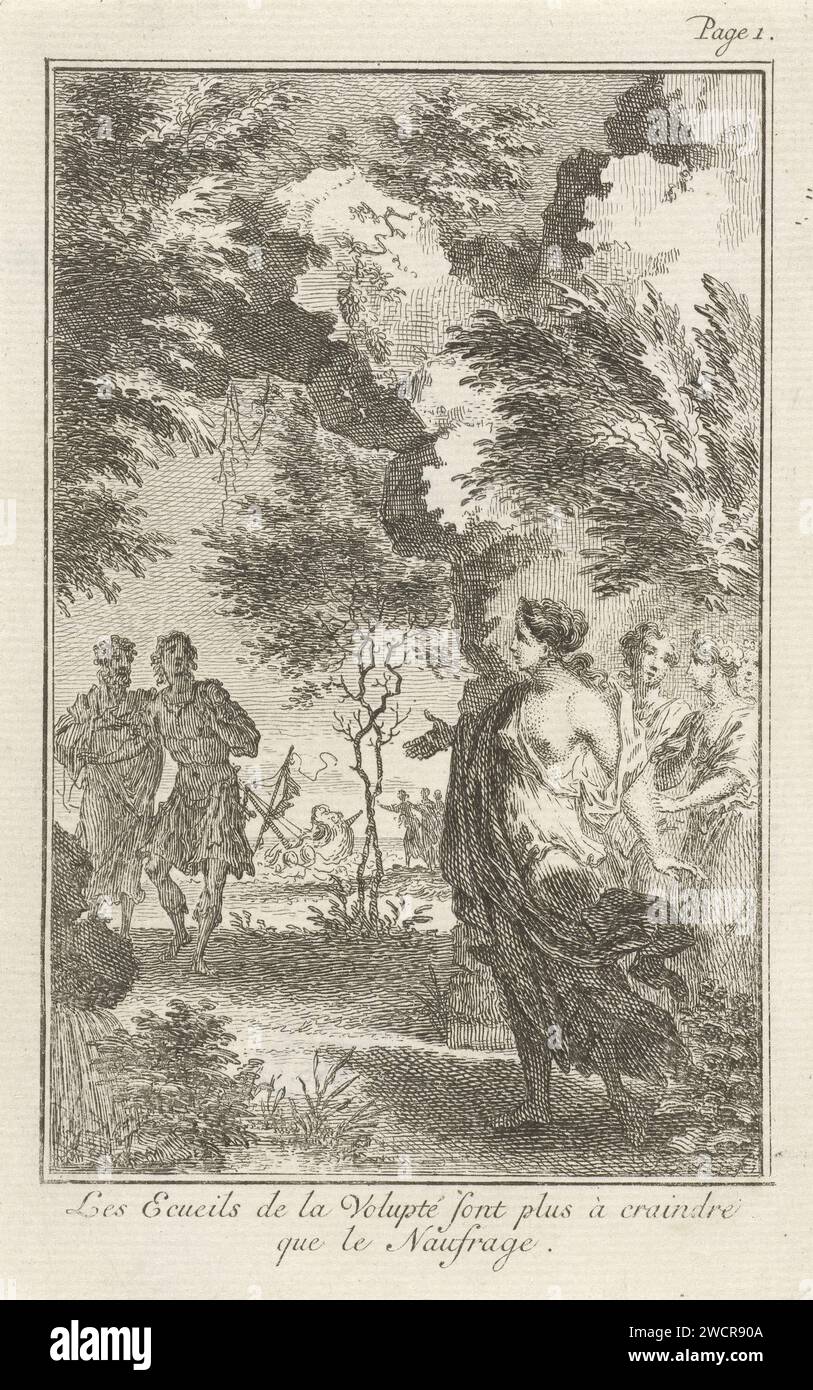 Telemachus and Mentor arrive on the island of Calypso, Simon Fokke ...