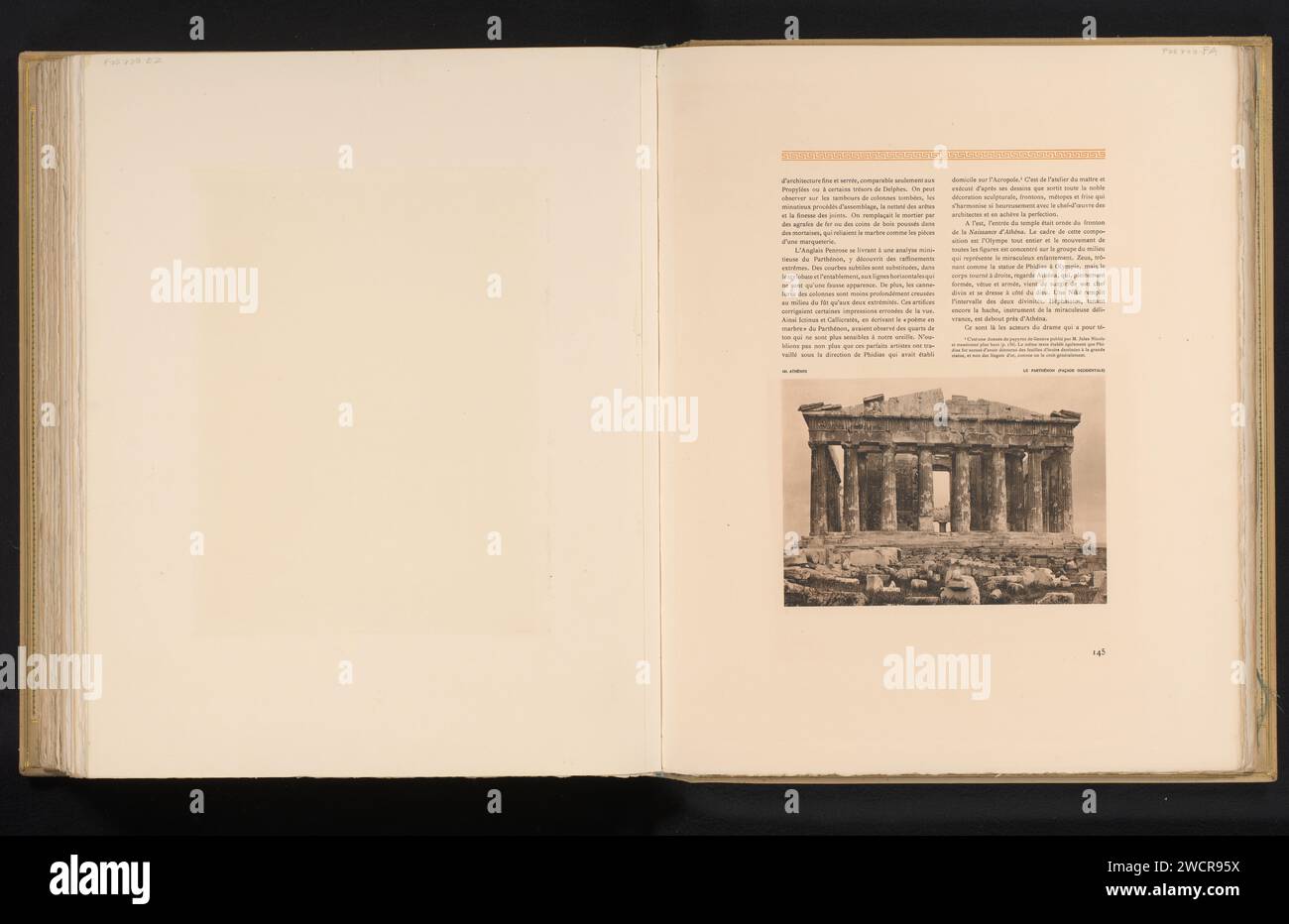 Western façade of the Parthenon, Frédéric Boissonnas, c. 1905 - In or ...