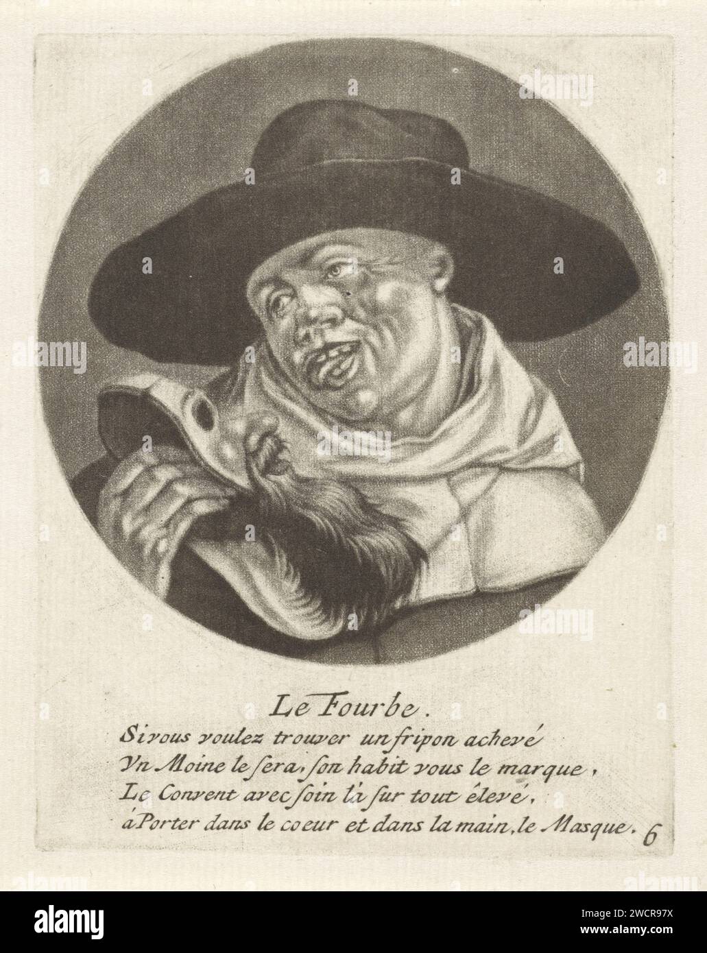 Spiritual with a mask, Jacob Gole, after Cornelis Dusart, 1693 - 1700 ...