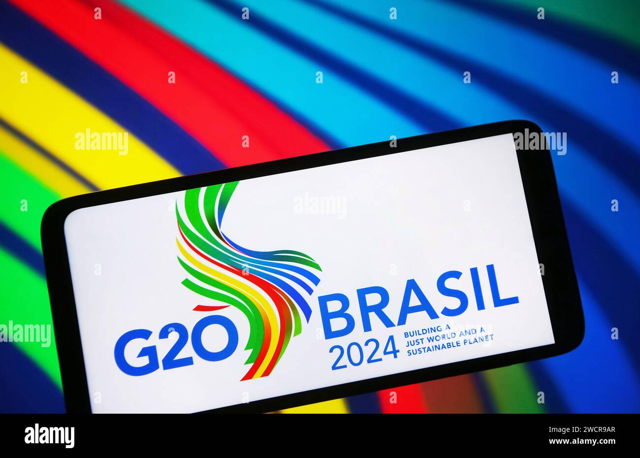 Kyiv, Ukraine. 17th Jan, 2024. In this photo illustration, 2024 G20 Rio ...