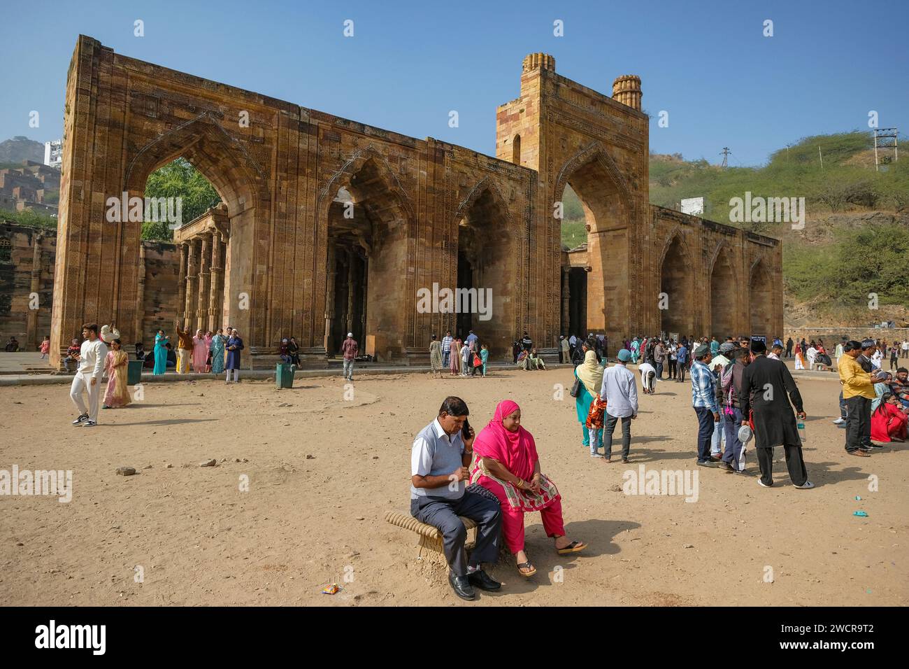 Ajmer, India - January 3, 2024: Adhai Din Ka Jhonpra is a historical ...