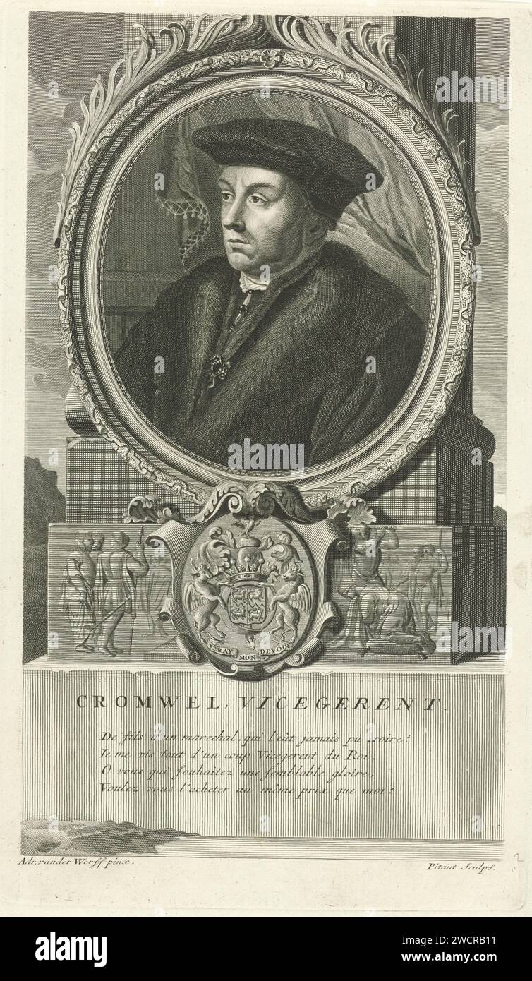 Portrait of Thomas Cromwell, Nicolas Pitau (II), After Adriaen van der ...