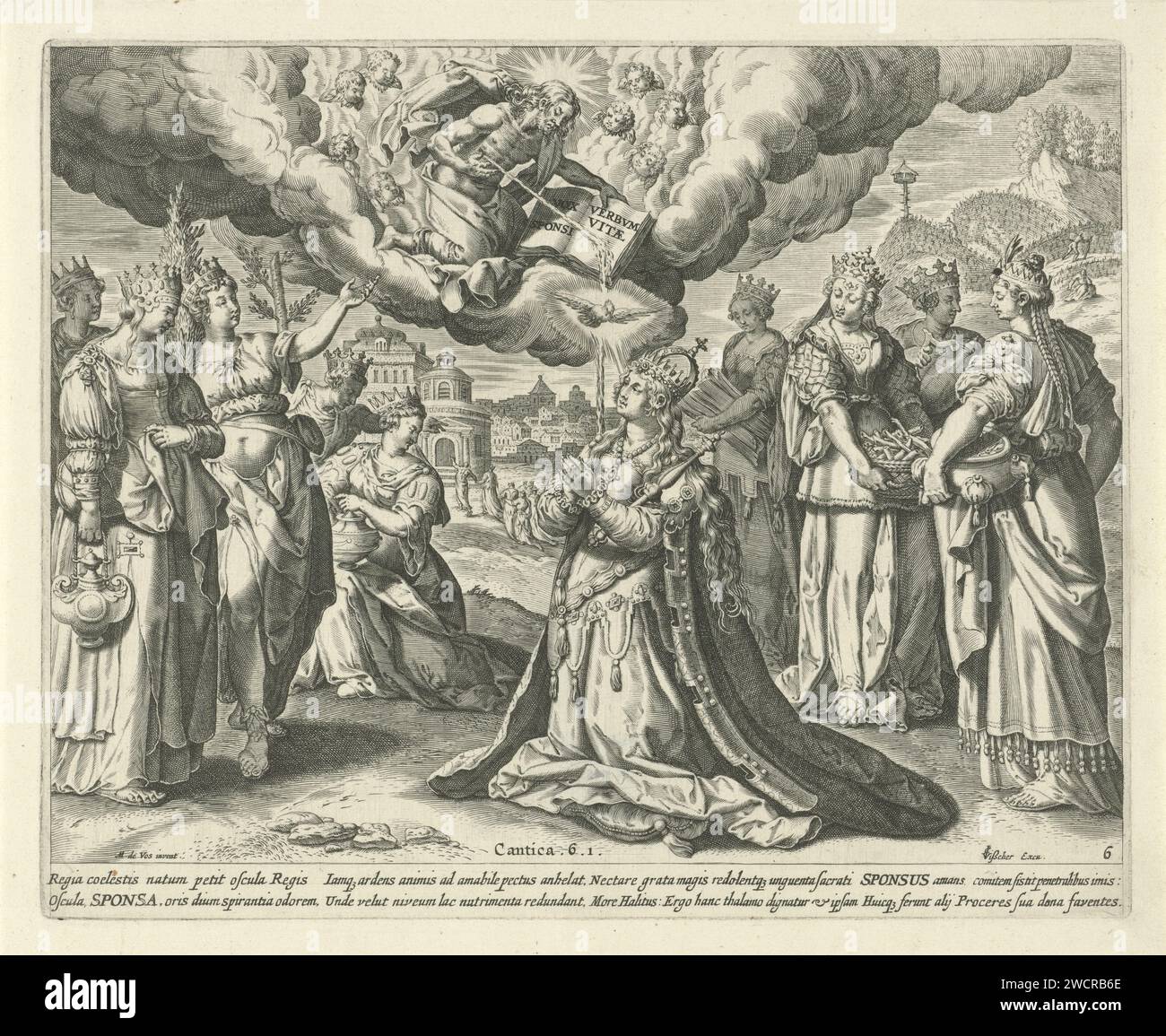 Christ gives his blood to his bride, Anonymous, After Johann Sadeler (I ...