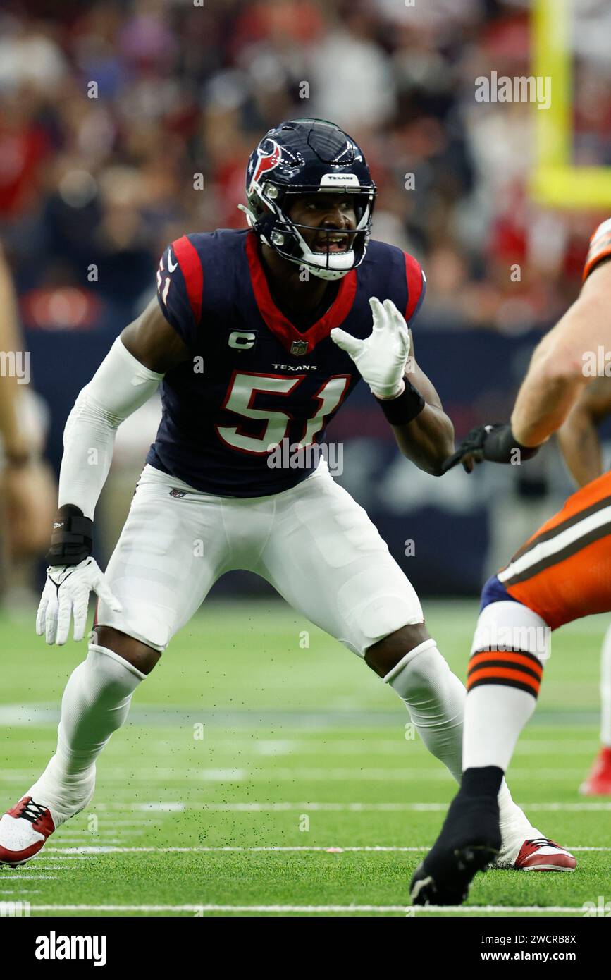 Houston Texans defensive end Will Anderson Jr. (51) looks to defend ...