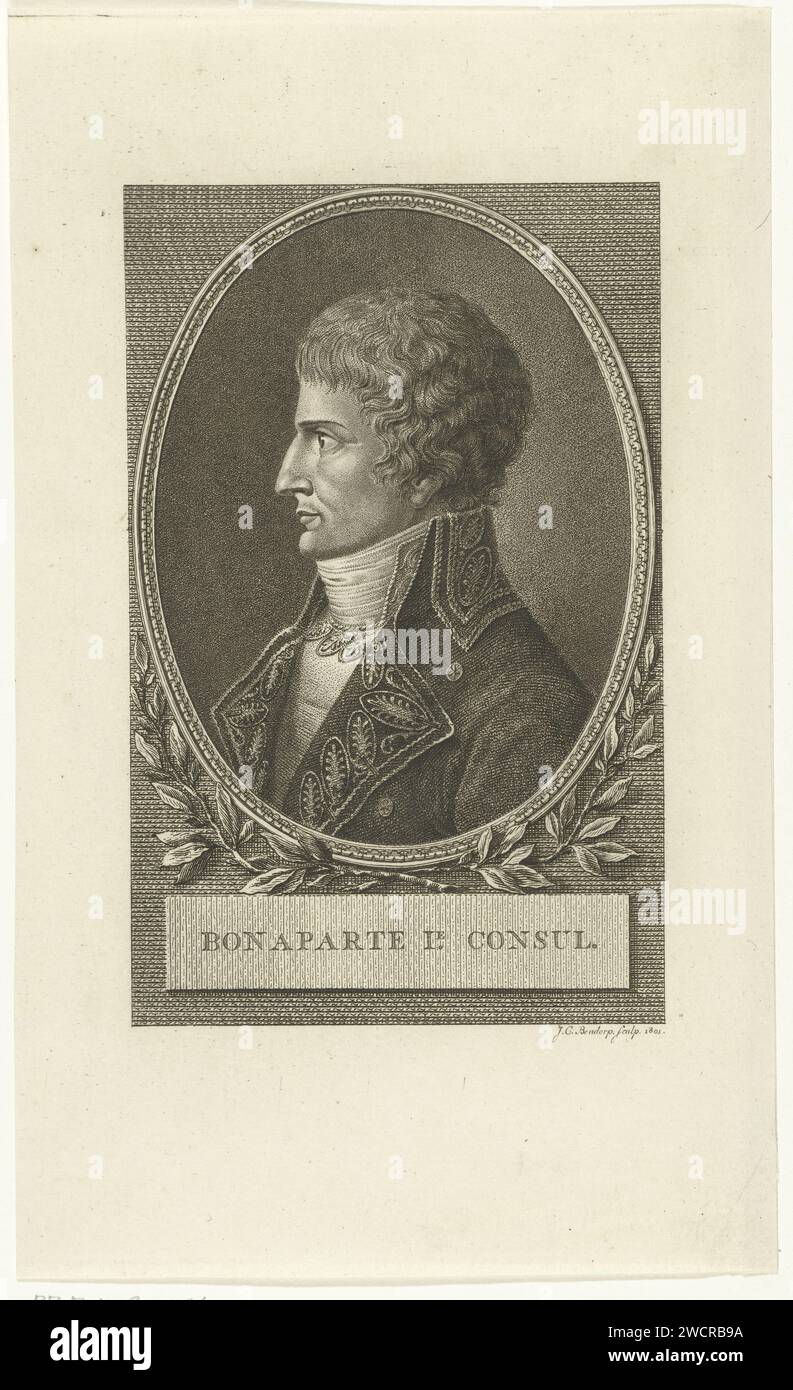 Portrait of Emperor Napoleon Bonaparte, Johannes Christiaan Bendorp ...