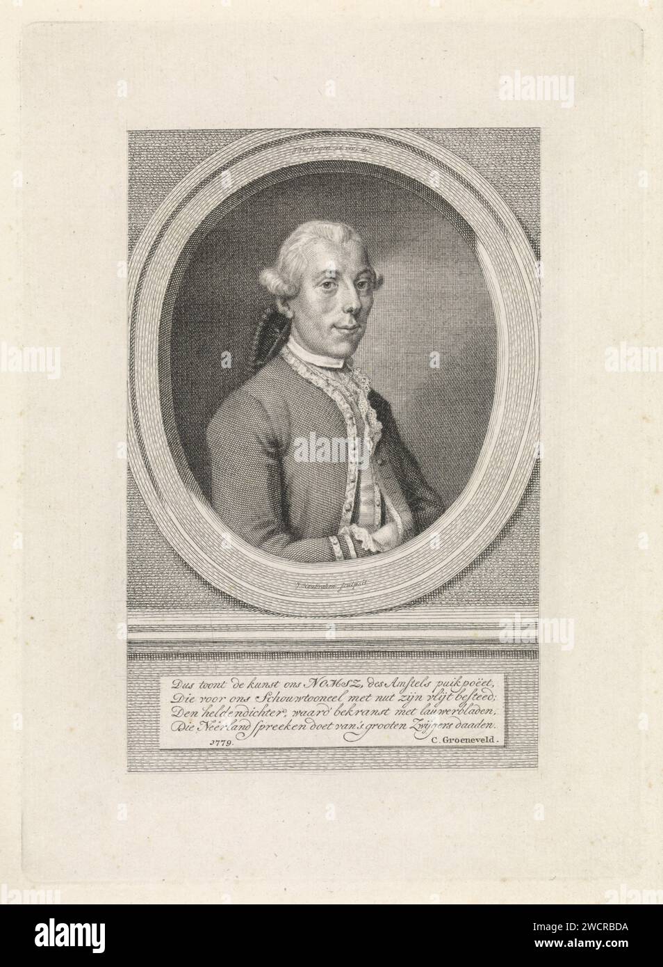 Portrait of Joannes Nomsz, Jacob Houbraken, After Jacobus Versteegen ...