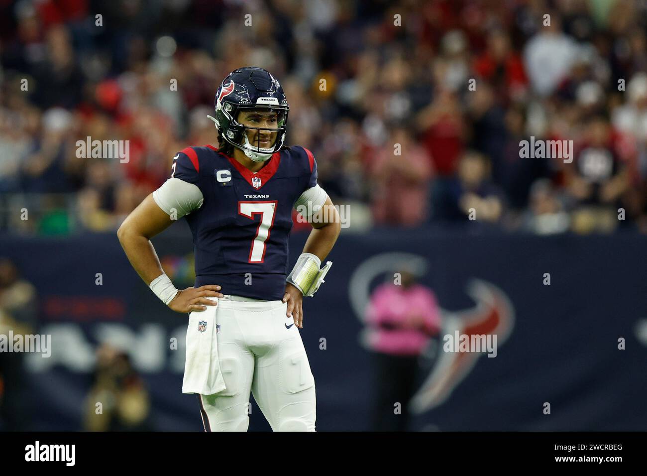 Houston Texans quarterback C.J. Stroud (7) during an NFL wild-card ...