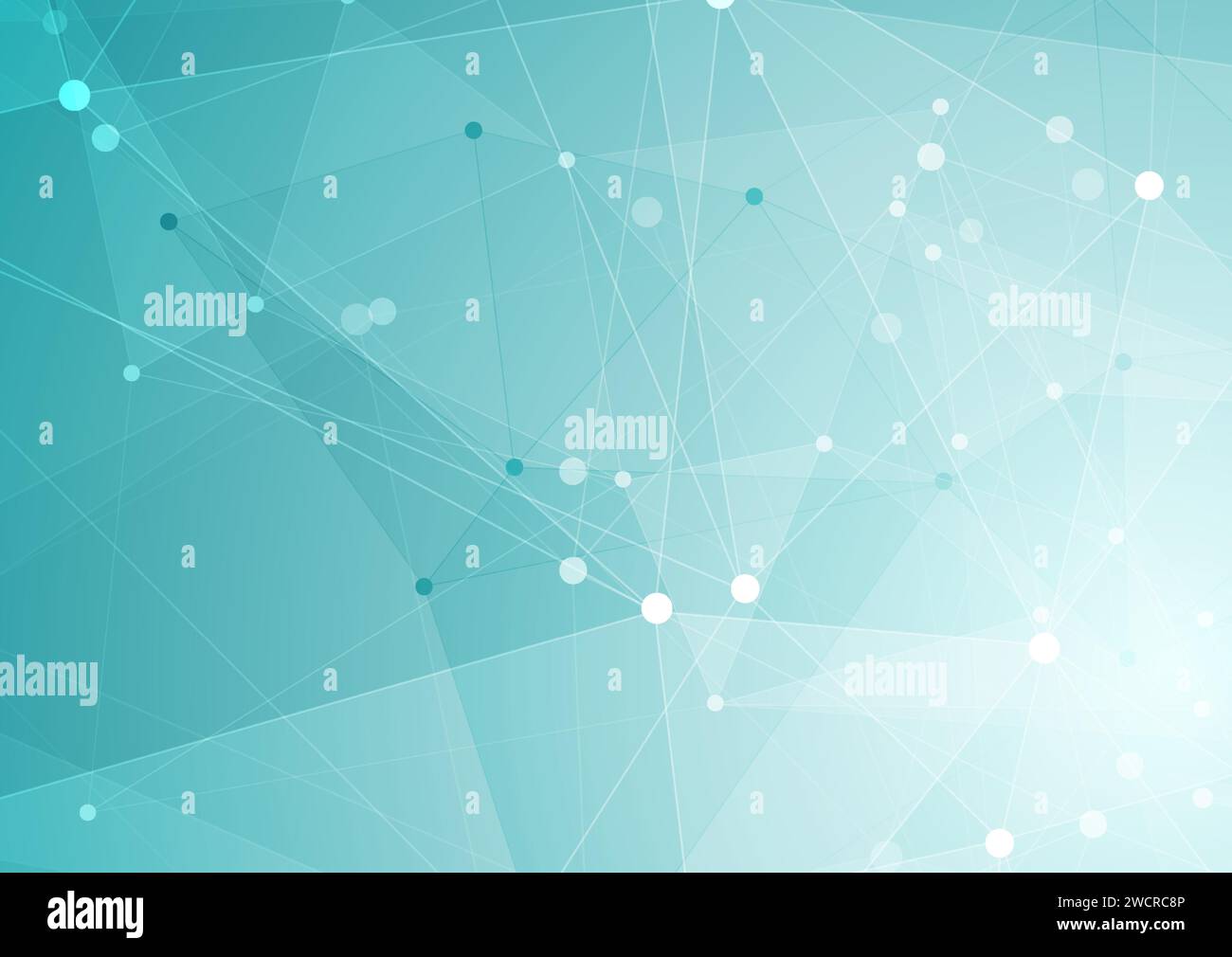 Bright hi-tech background with low poly plexus elements. Vector design ...