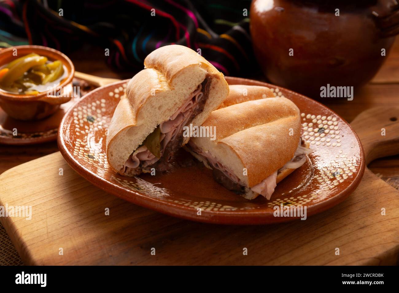Mexican ham sandwich, in Mexico it is called Torta de Jamon, it is the ...