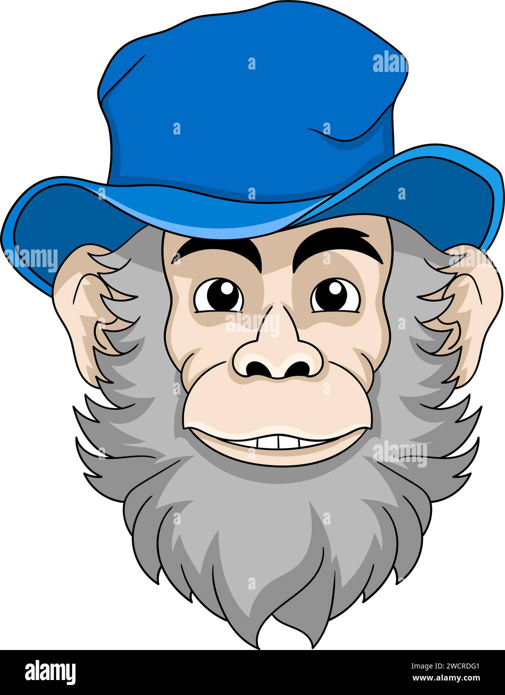 Cartoon monkey wearing hat hi-res stock photography and images - Alamy