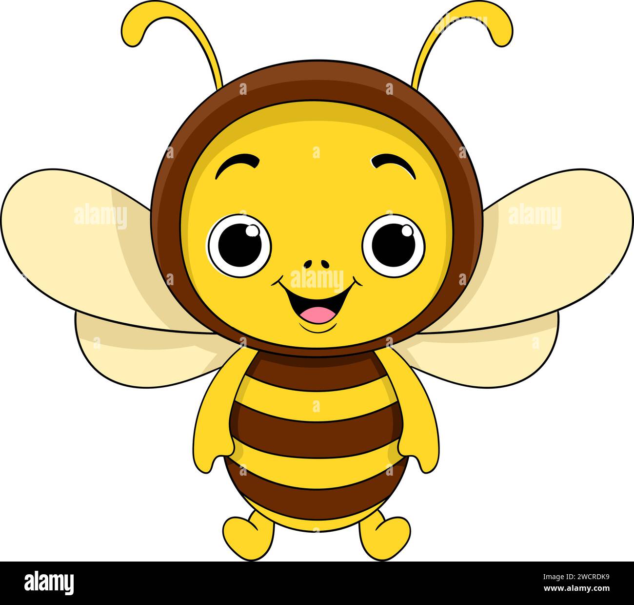 adorable cute bee insects 4 Stock Vector Image & Art - Alamy