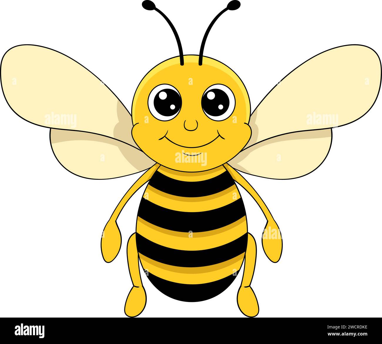 adorable cute bee insects 3 Stock Vector Image & Art - Alamy