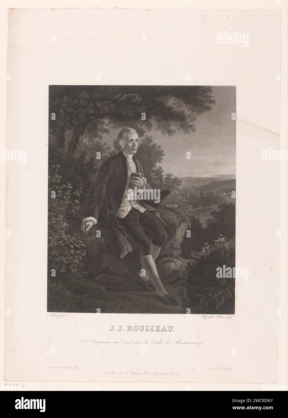 Jean jacques rousseau rock hi-res stock photography and images - Alamy