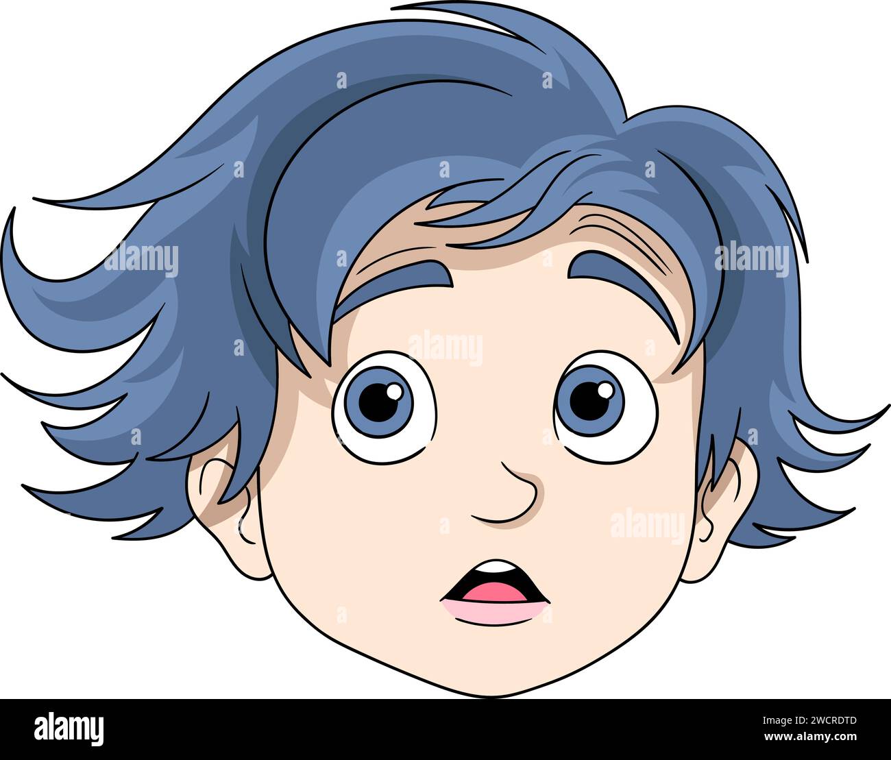 Cartoon shocked boy hi-res stock photography and images - Alamy