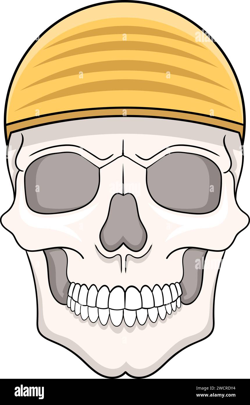 creapy skull head wearing a hat Stock Vector Image & Art - Alamy