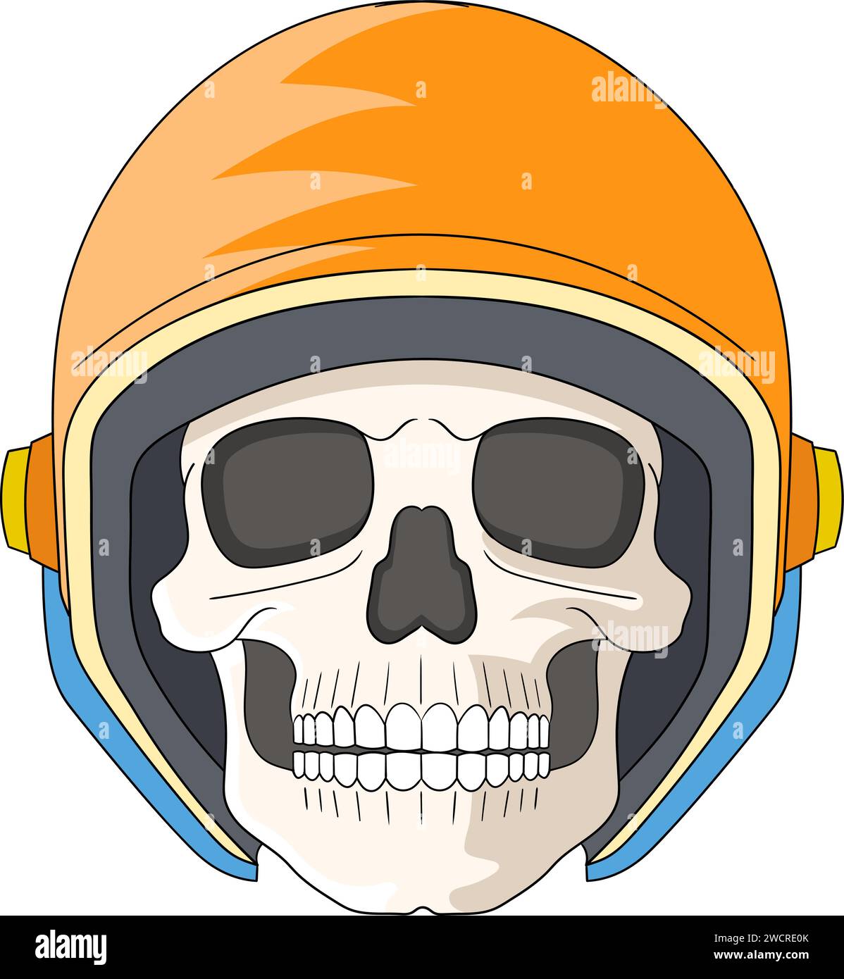 skulls wear helmets for safety Stock Vector Image & Art - Alamy