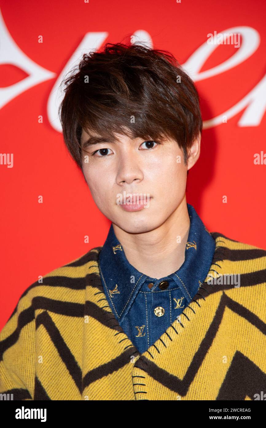 Paris, France. 16th Jan, 2024. Yuto Horigome attending the Louis Vuitton Menswear Fall/Winter ...