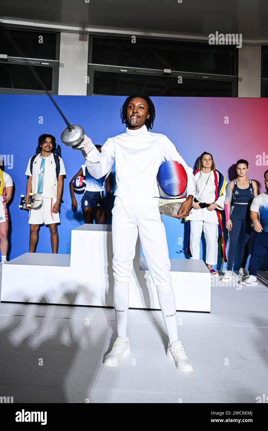 Paris, France. 16th Jan, 2024. Lauren Rembi, French fencer during the ...