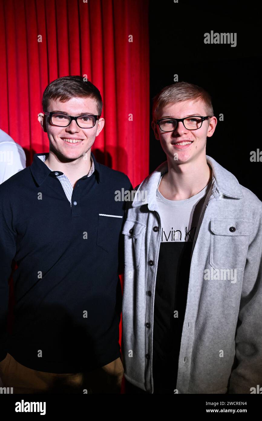 Paris, France. 16th Jan, 2024. Felix et Alexis Lebrun, French table ...