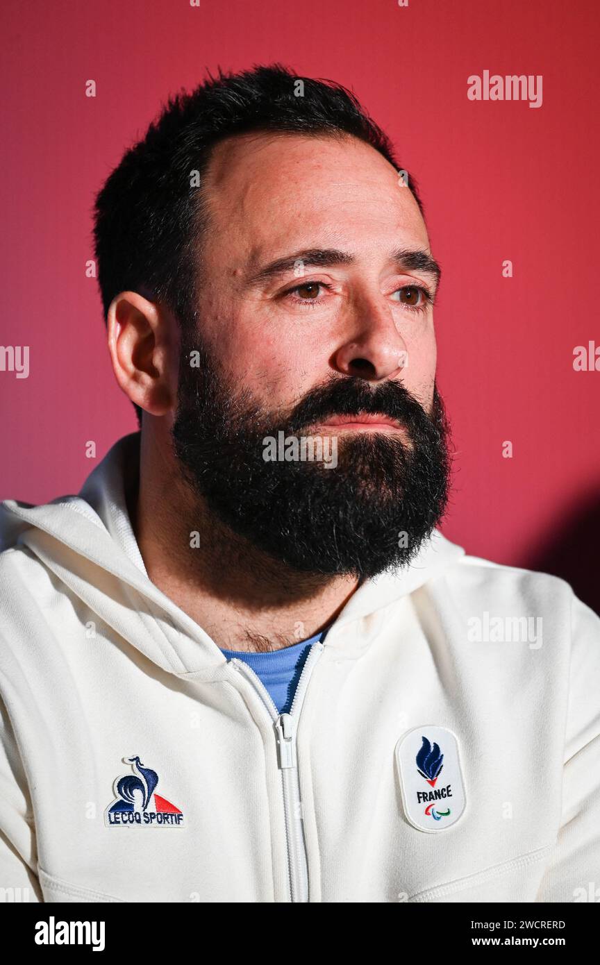 Paris, France. 16th Jan, 2024. Michael Jeremiasz, French tennis player ...