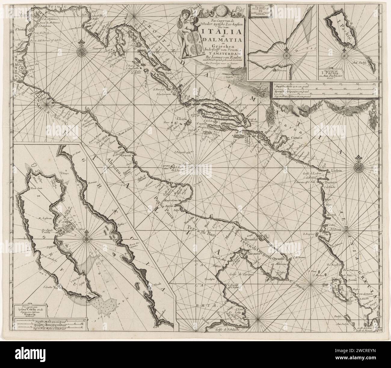 Map corfu hi-res stock photography and images - Alamy