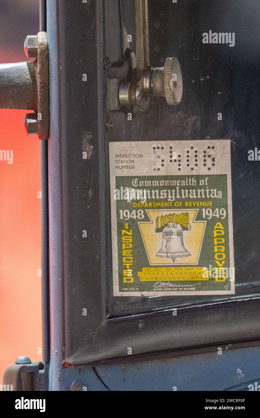 Inspection sticker hi-res stock photography and images - Alamy