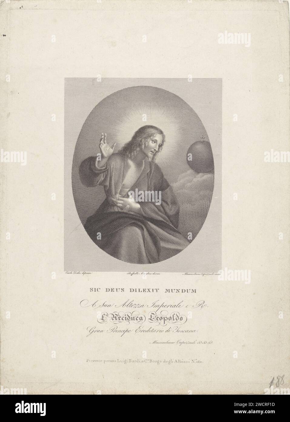 Christ with Stigmata and World Globe, Massimiliano Capezzuoli, After ...