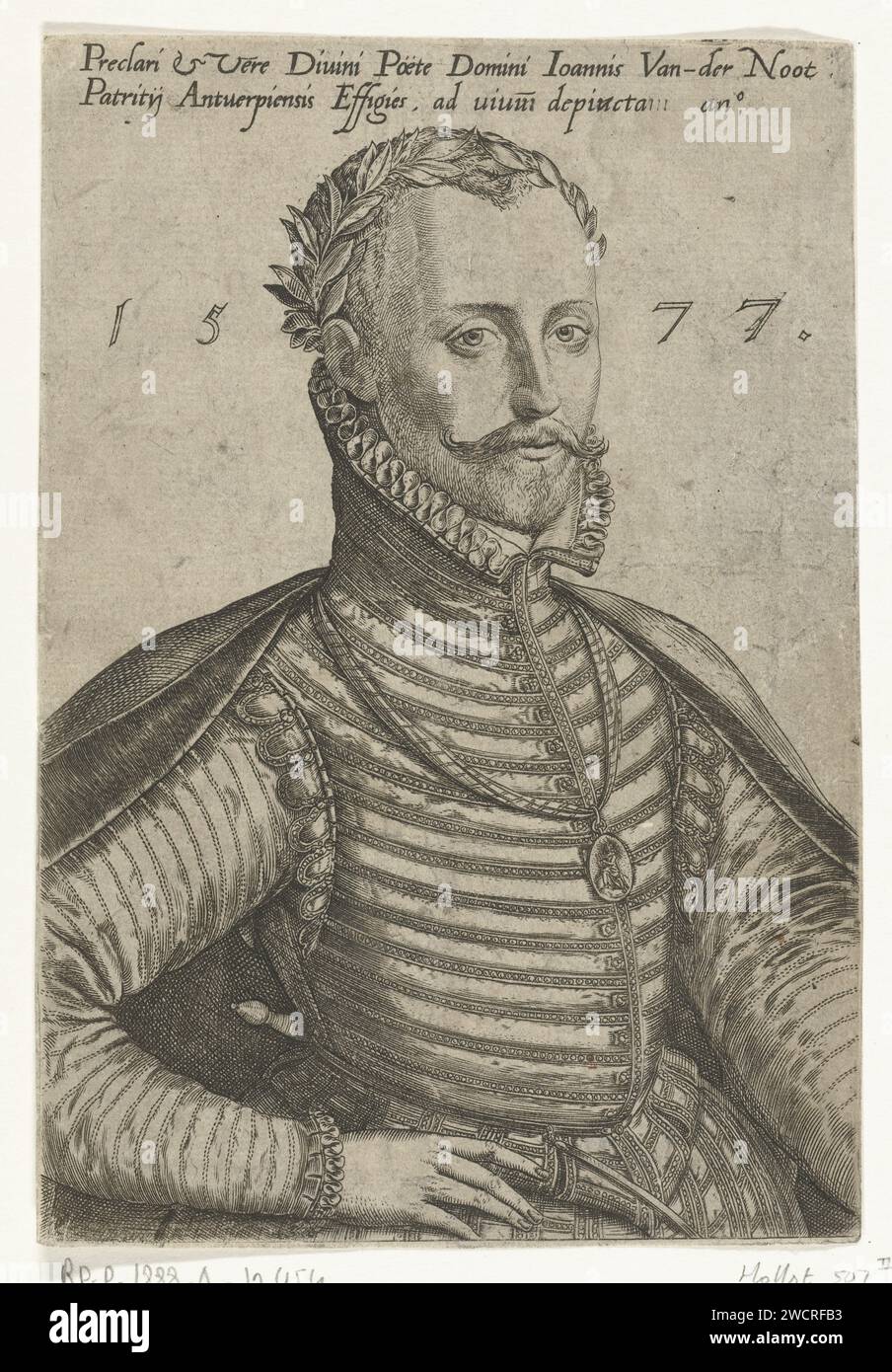 Portrait of Jan van der Noot, Abraham de Bruyn, 1577 print Jonker Jan ...