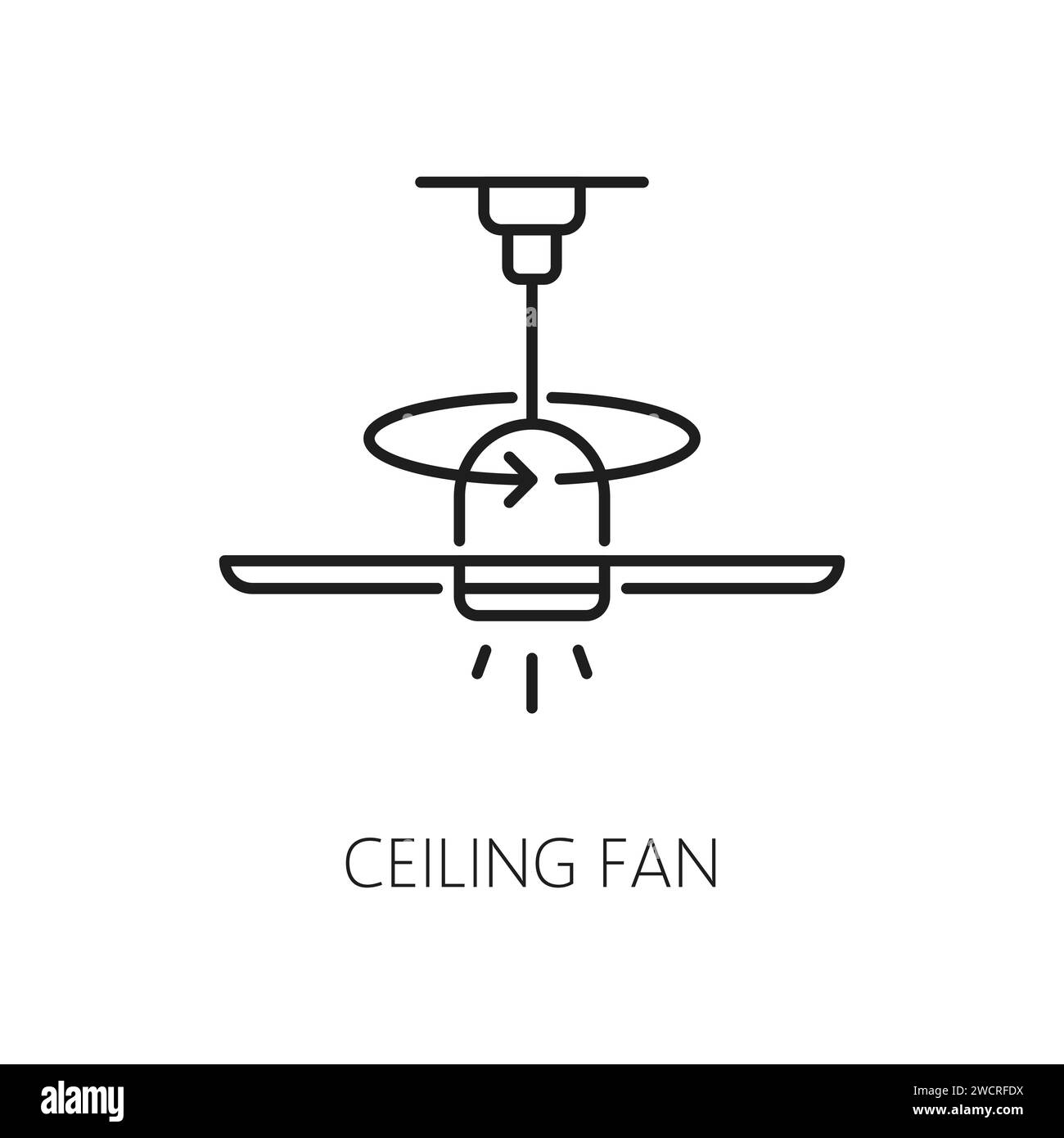 Electric ceiling fan lamp, indoor light, halogen lantern line icon ... Electric ceiling fan lamp, indoor light, halogen lantern line icon ...