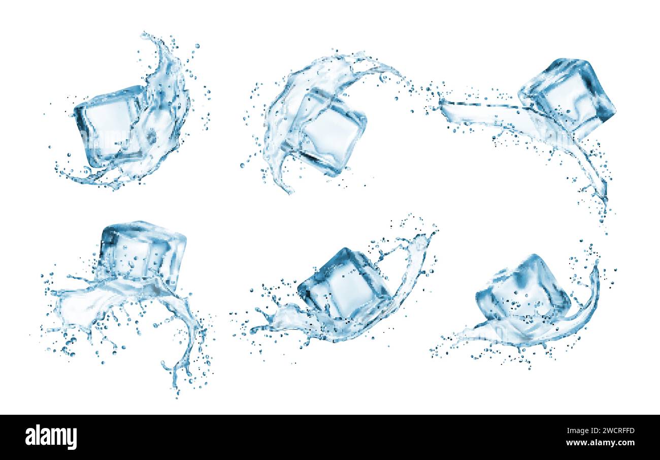 Lumps of frozen water Stock Vector Images - Alamy