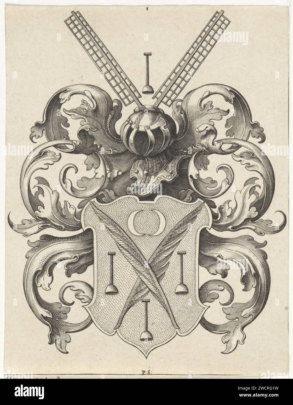 Coat of arms of Cornelis Gijsbertsz. Plemp, Pieter Serwouters, 1601 ...
