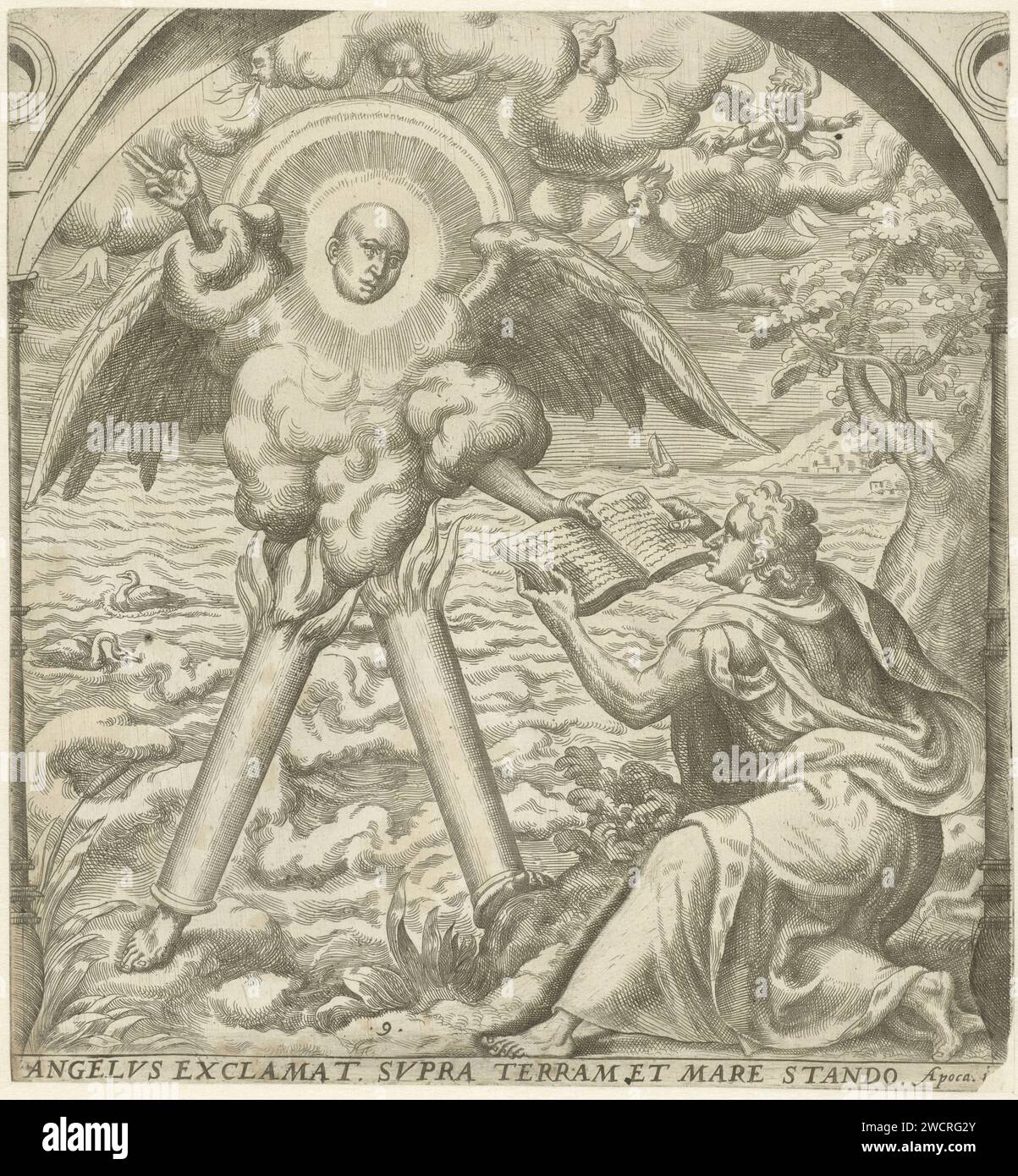 Johannes receives the holy writings from an angel, Gerard van ...