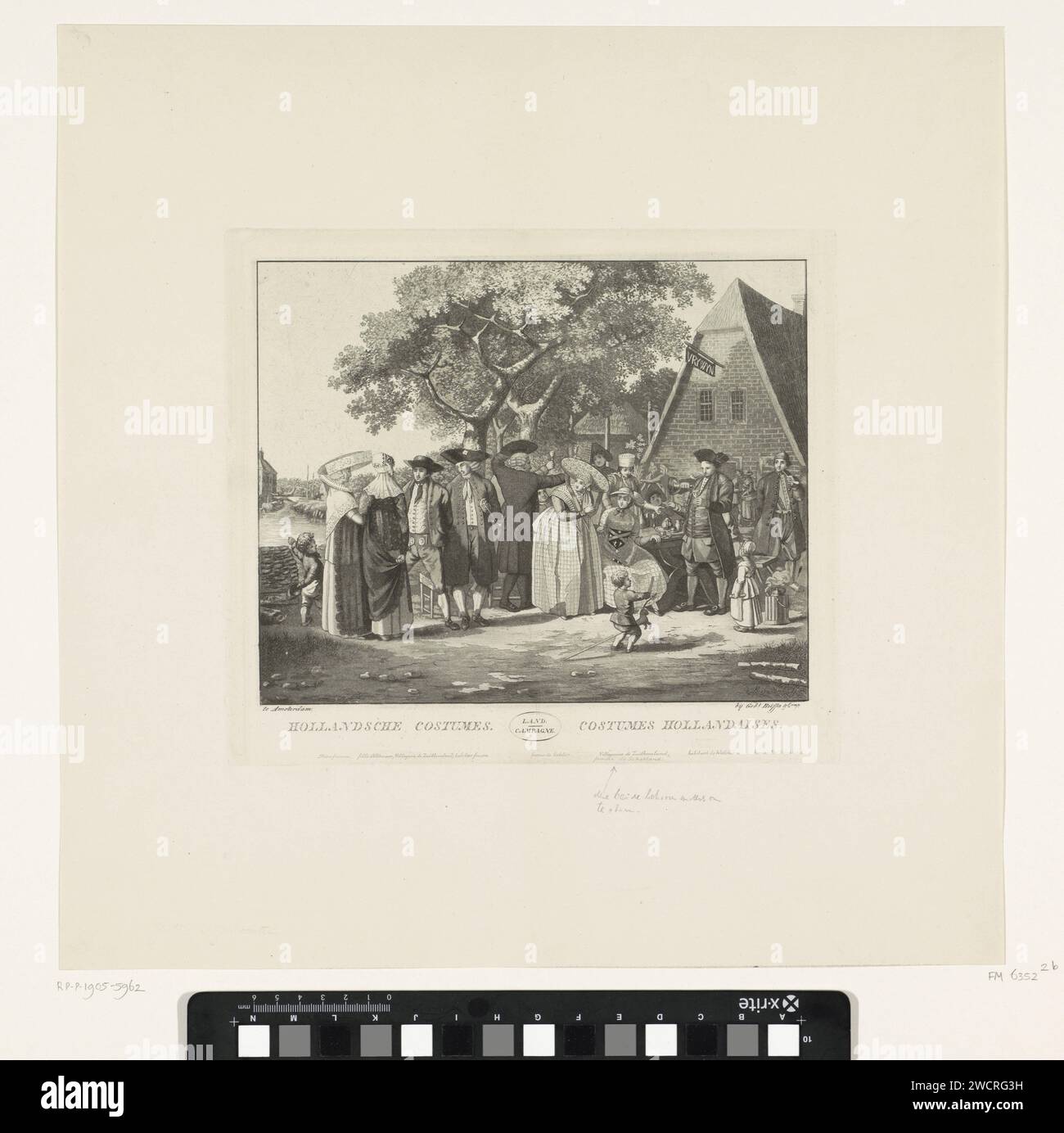 Twelve people in traditional costume of different regions, ca. 1820 ...