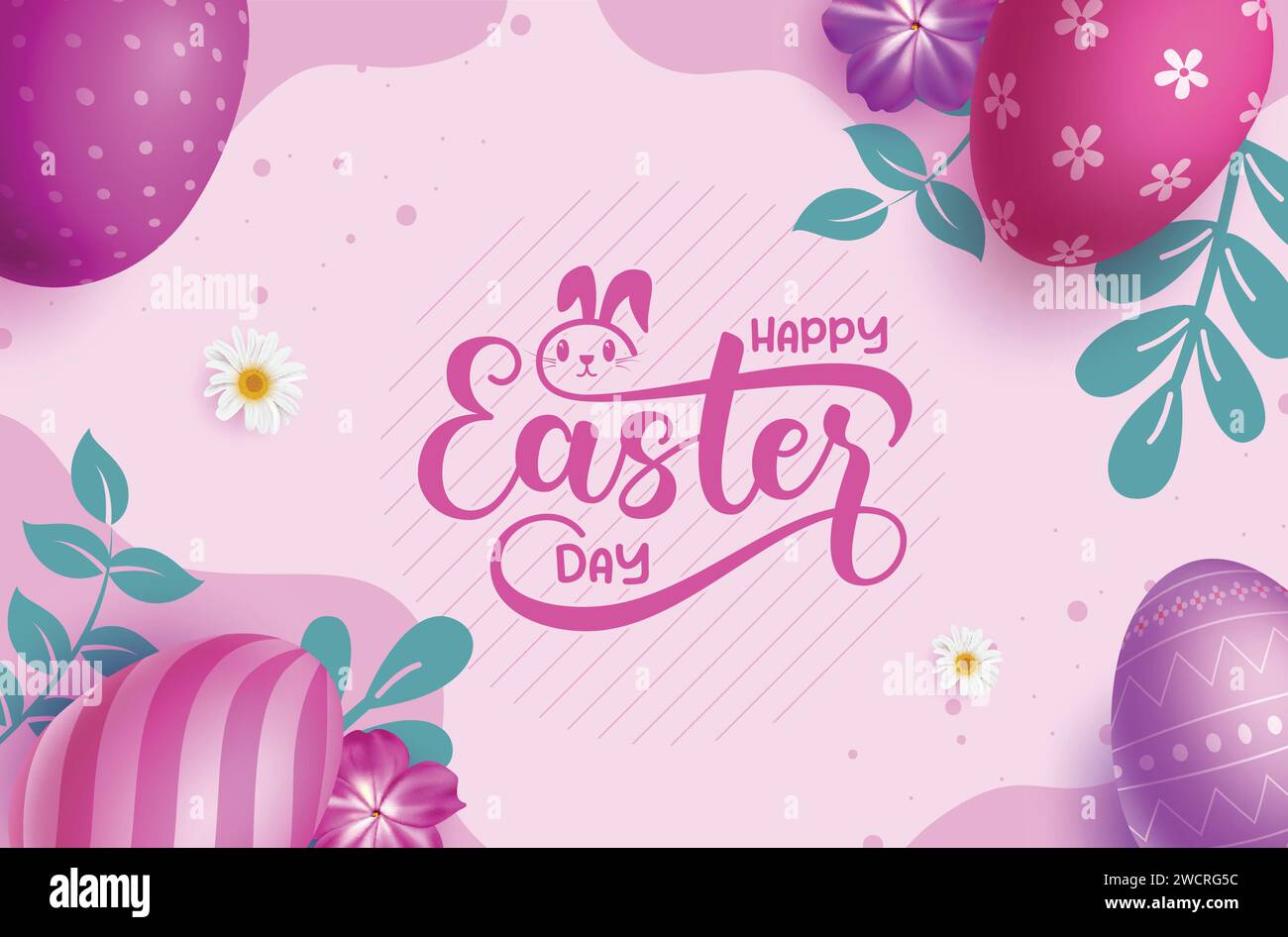 Happy easter text vector Stock Vector Images - Alamy