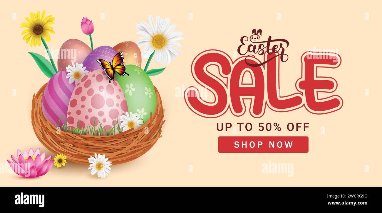 Easter decoration in shop Stock Vector Images - Alamy