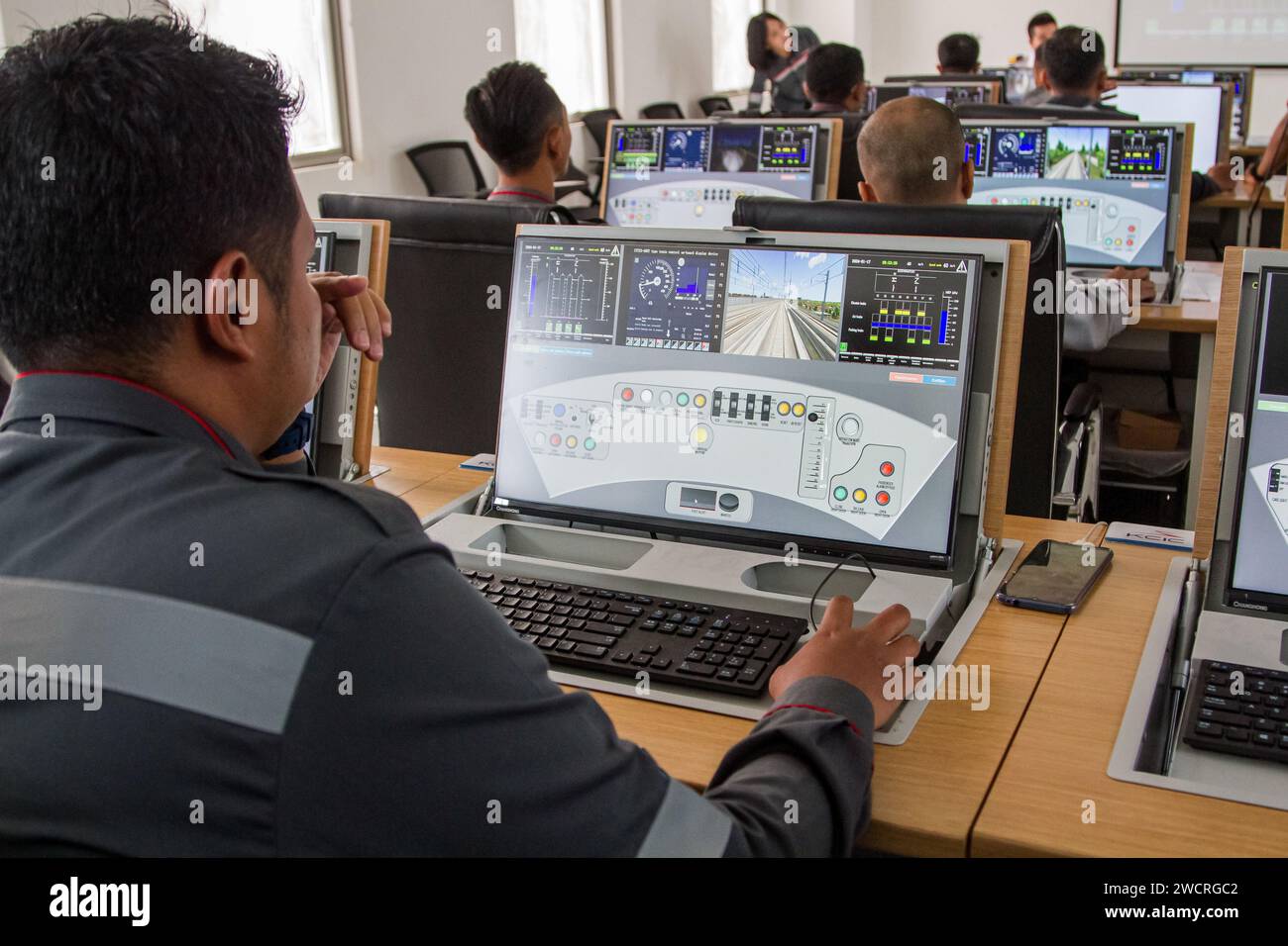 Bandung, West Java, Indonesia. 17th Jan, 2024. Electric Multiple Unit ...