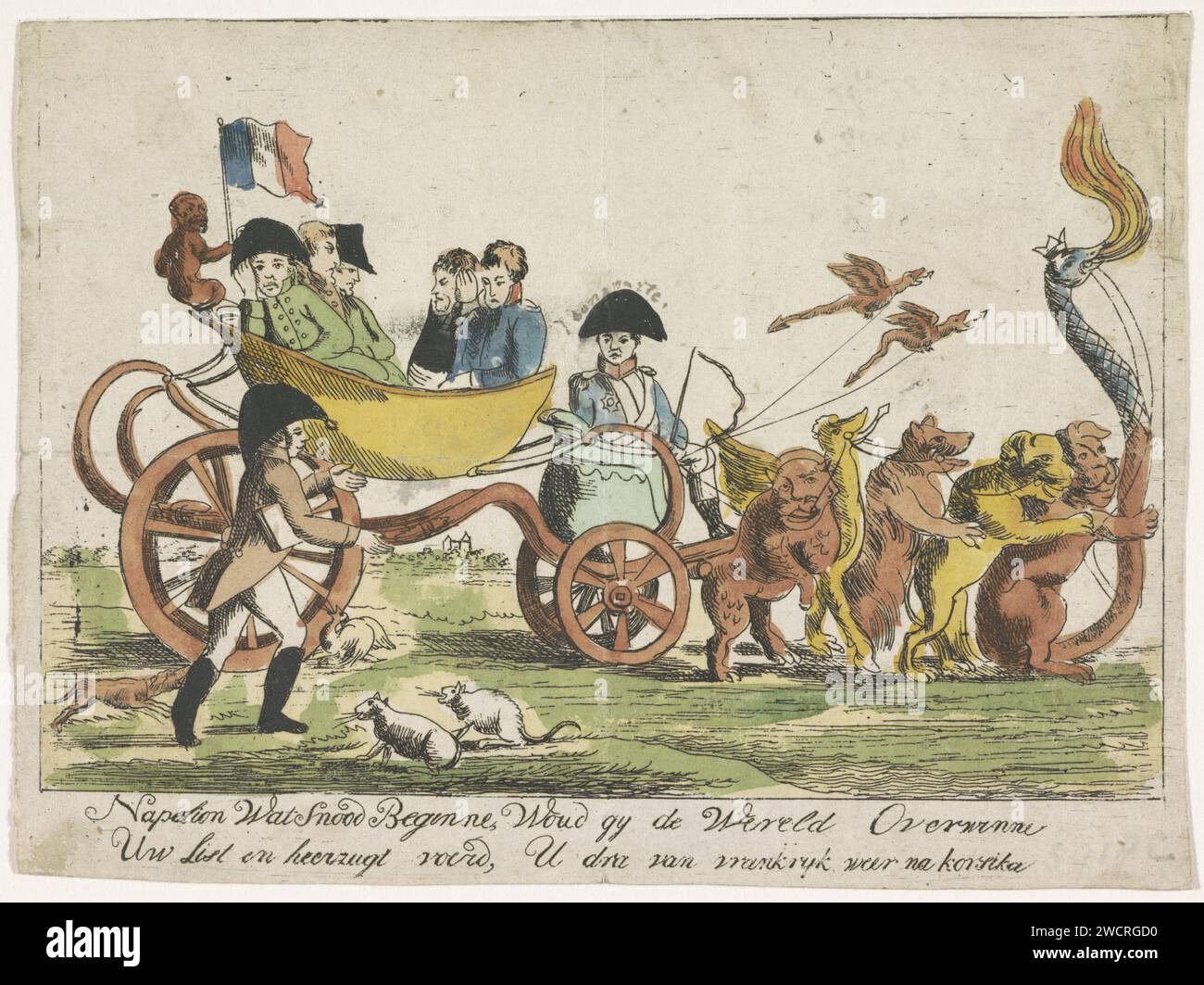Car van Napoleon, 1813-1814, Anonymous, 1813 - 1814 print Cartoon on ...